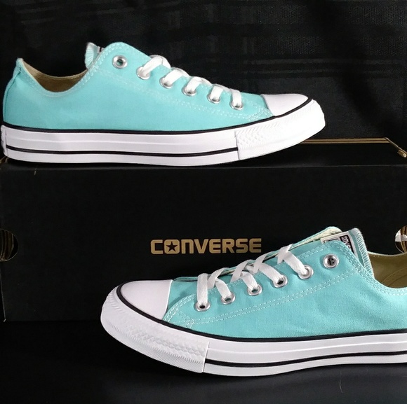 Converse | Shoes | Nib Converse Ox Light Aqua Blue | Poshmark